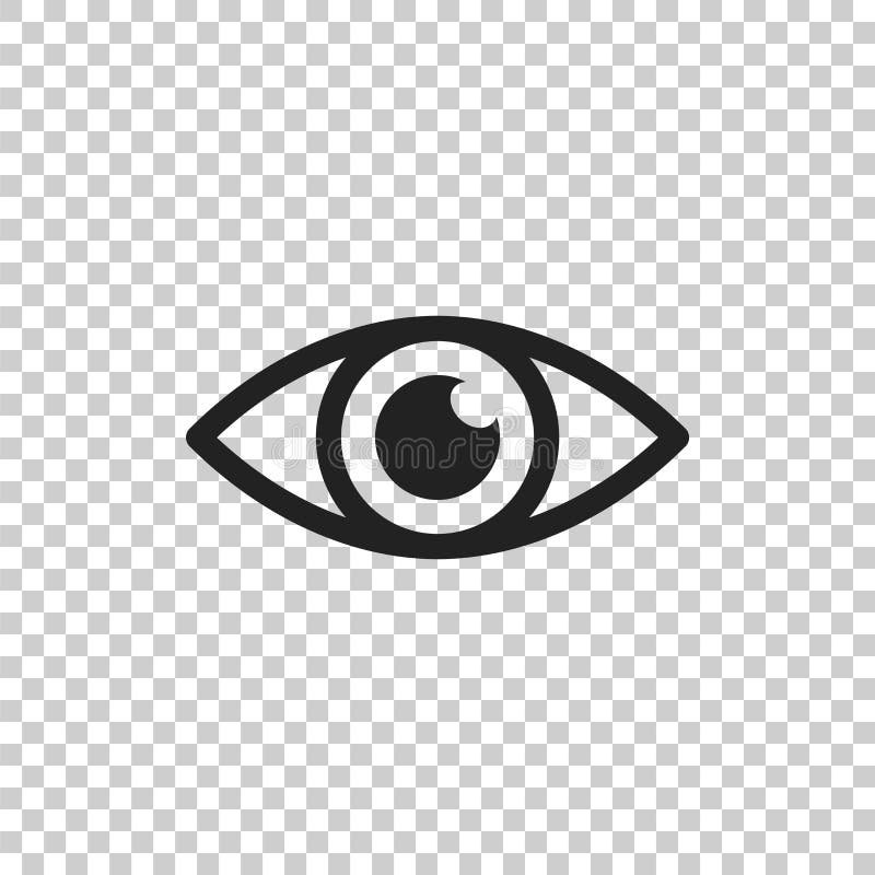 Simple Eye Icon Vector. Eyesight Pictogram in Flat Style Stock Vector ...