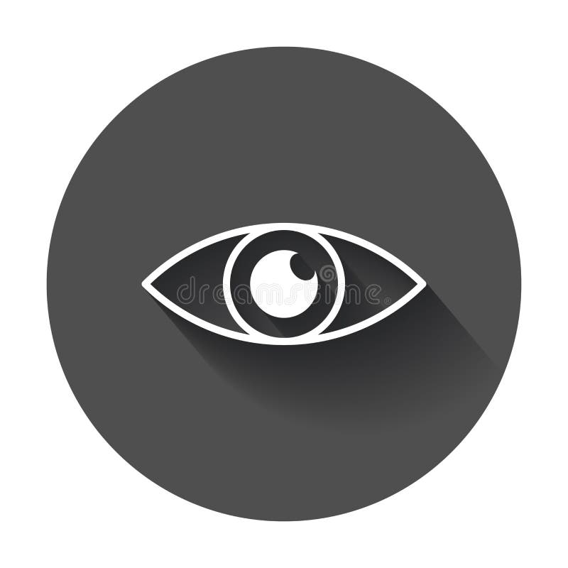 Simple Eye Icon Vector. Eyesight Pictogram in Flat Style Stock Vector ...