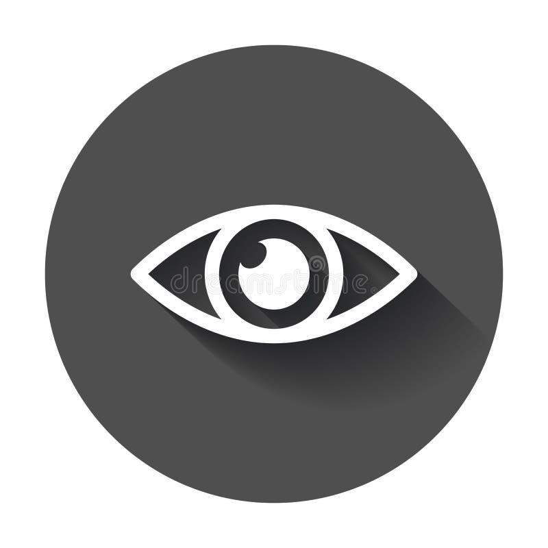 Simple eye icon vector. stock vector. Illustration of outline - 94262943