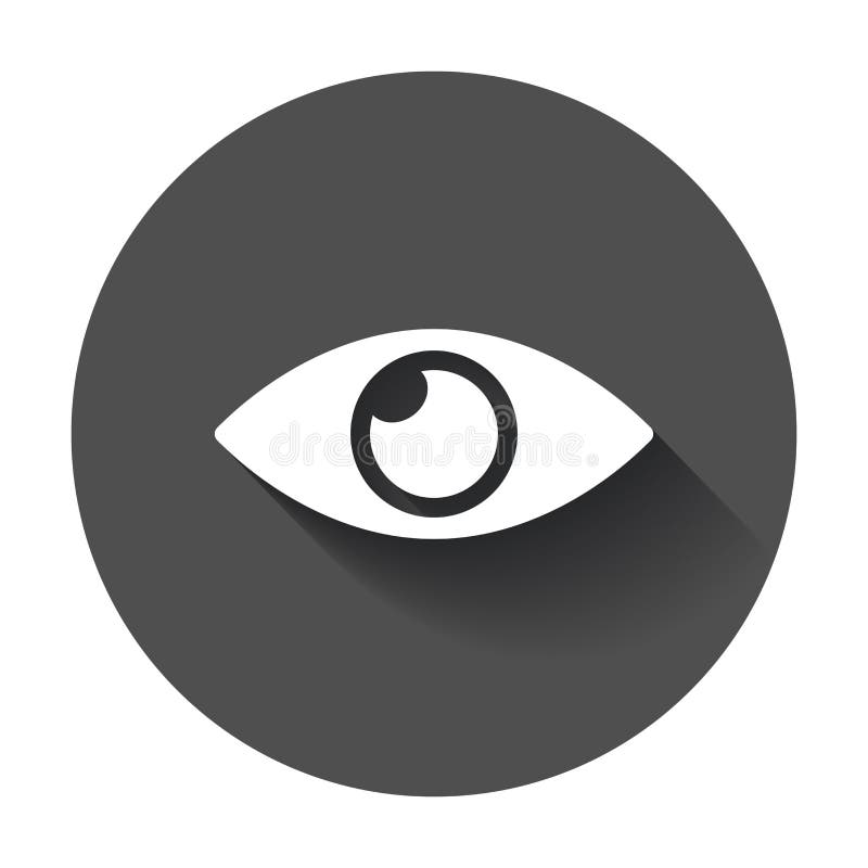 Simple Eye Icon Vector. Eyesight Pictogram in Flat Style Stock Vector ...