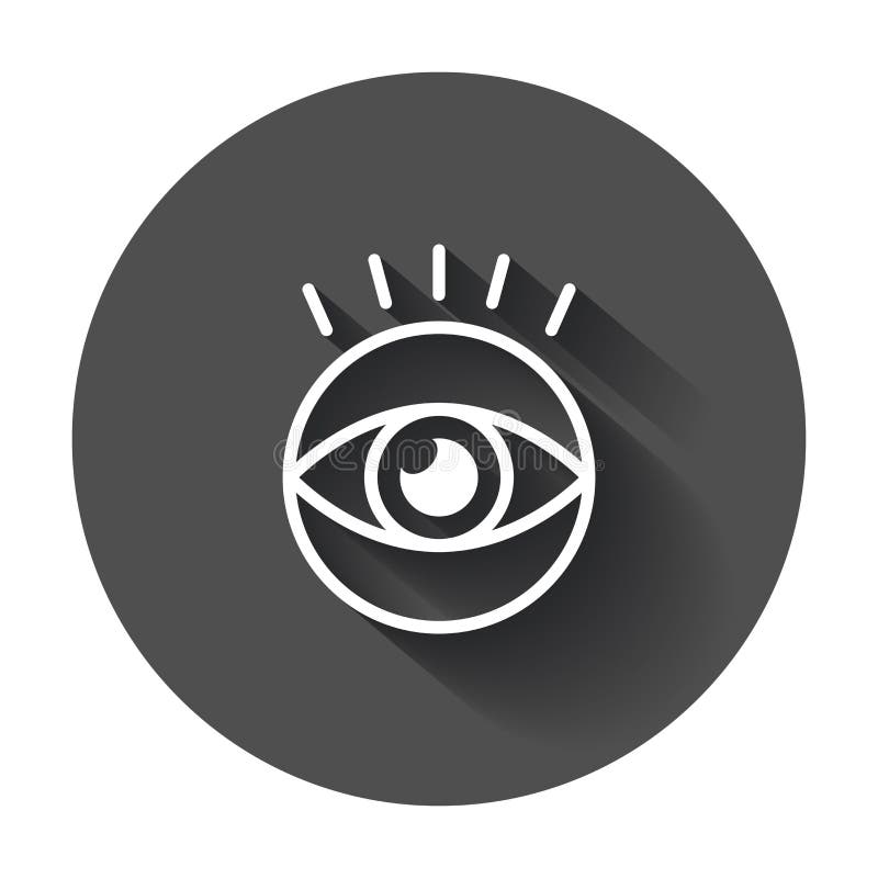 Simple Eye Icon Vector. Eyesight Pictogram in Flat Style Stock Vector ...