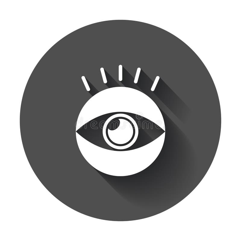 Simple eye icon vector. stock vector. Illustration of sight - 94264206
