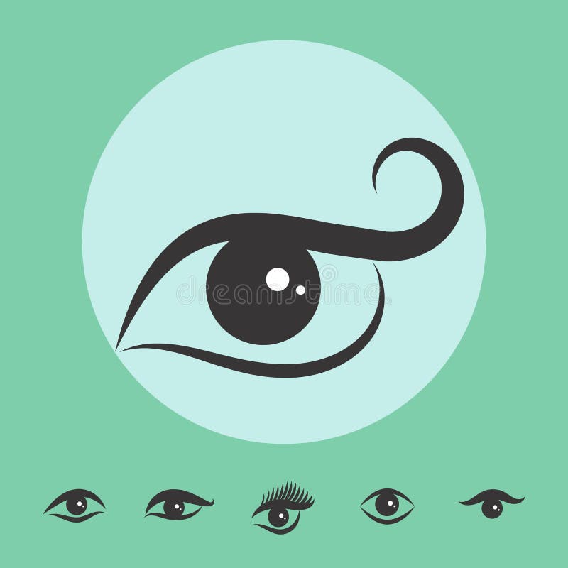 Simple Eye Vector Icon Isolated Stock Vector - Illustration of element ...