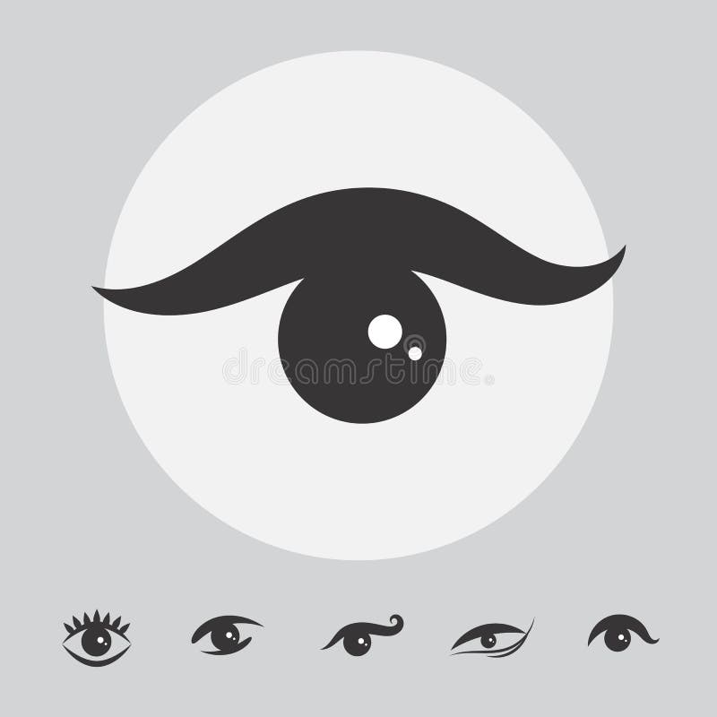 Simple Eye Vector Icon stock vector. Illustration of lens - 91643440