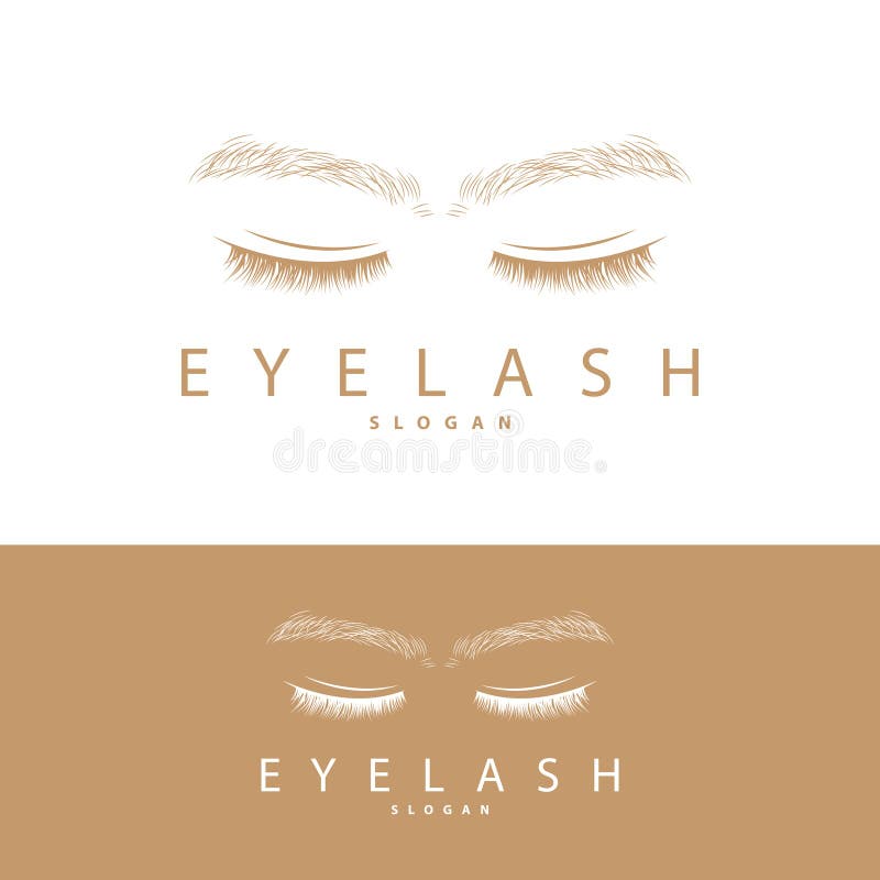 Simple Eyelash Logo Minimalist Abstract Design Templet Illustration ...