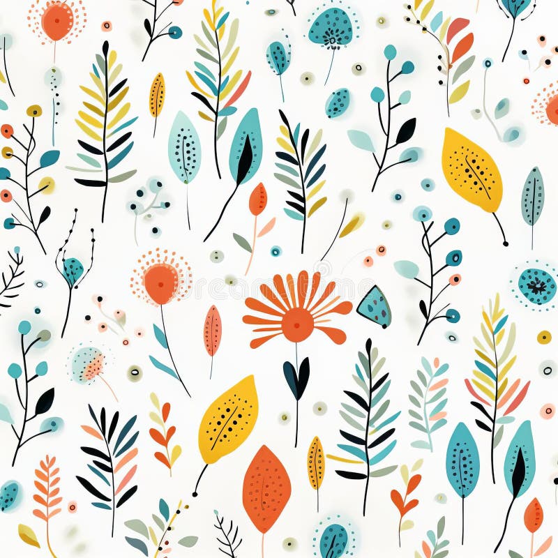 Simple Fabric Design Illustrations on White Backgrounds Explained Stock ...