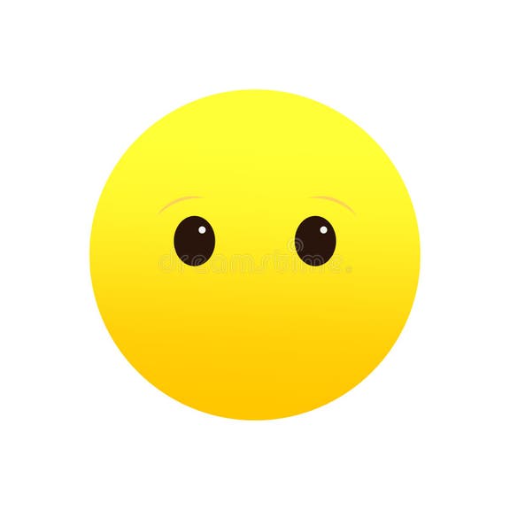 Simple Face Emoji. Serene Expression. Vector Illustration. EPS 10 Stock ...