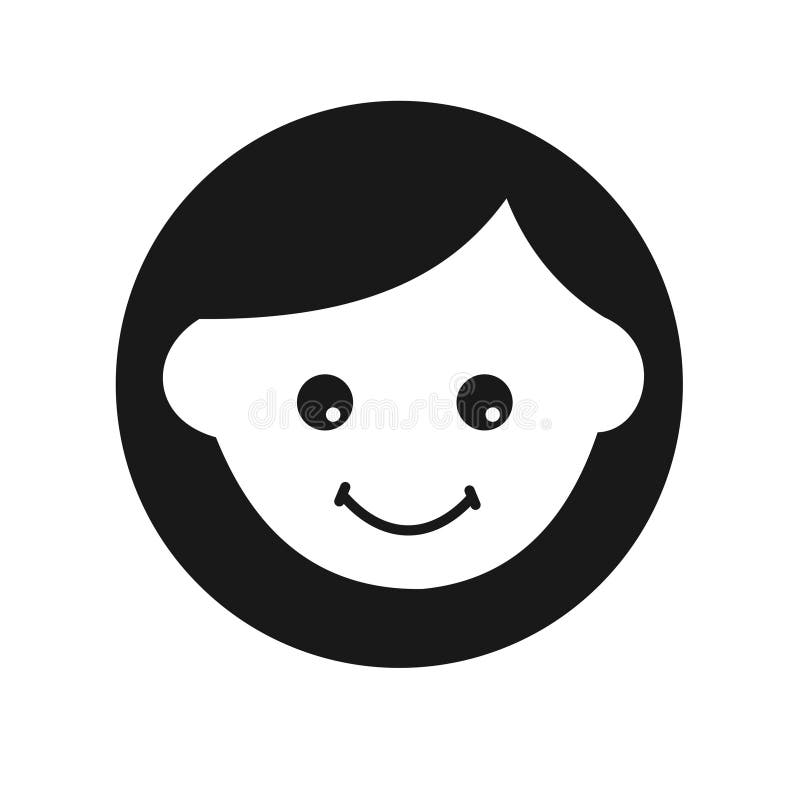 Simple Face Butterfly Shape Logo Design Stock Vector - Illustration of ...