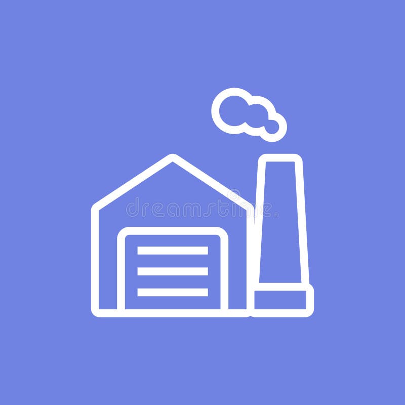 Simple Factory icon stock vector. Illustration of manufacture - 95659835