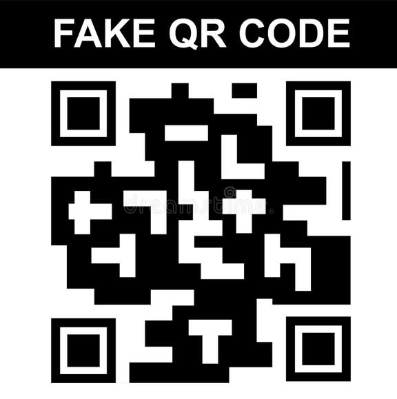Simple Fake QR, Quck Response Code, at White Background Stock Vector ...