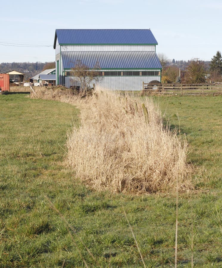 Simple Farm Utility Building Stock Photo - Image of barn, feed: 29259824