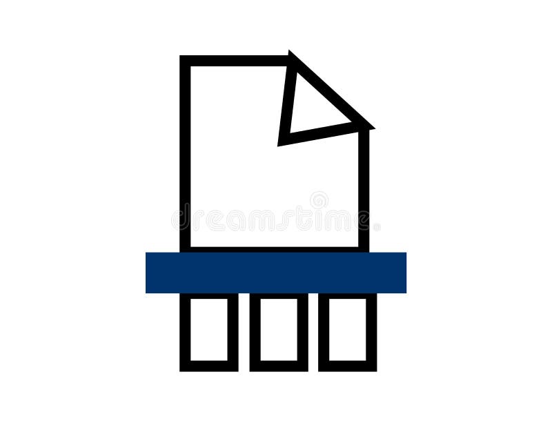 Vector File Folder Icon on White Background Stock Vector - Illustration ...