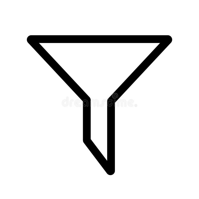 A Simple Filter Icon. Sorting Vectors. Stock Vector - Illustration of ...