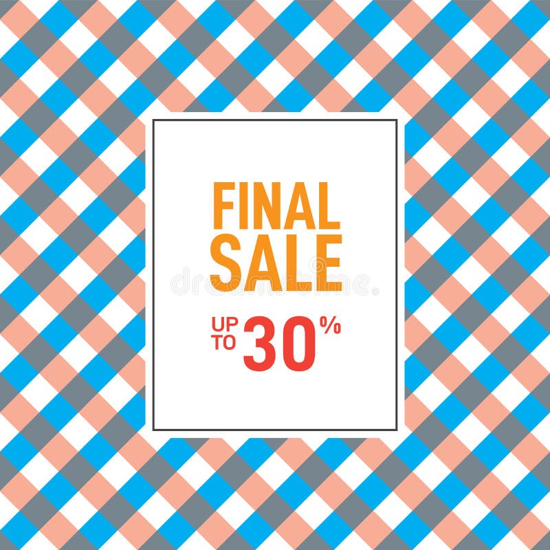 Simple Final Sale Banner Design in Retro Style. Vector Illustration ...