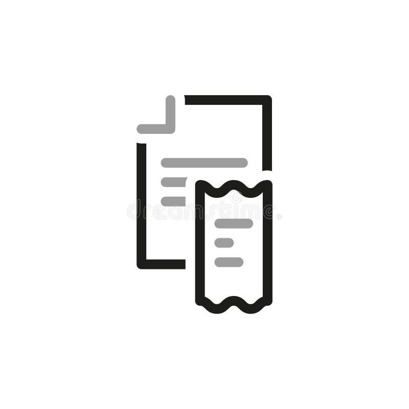 Simple Financial Report Related Vector Line Icon. Financial Documents ...