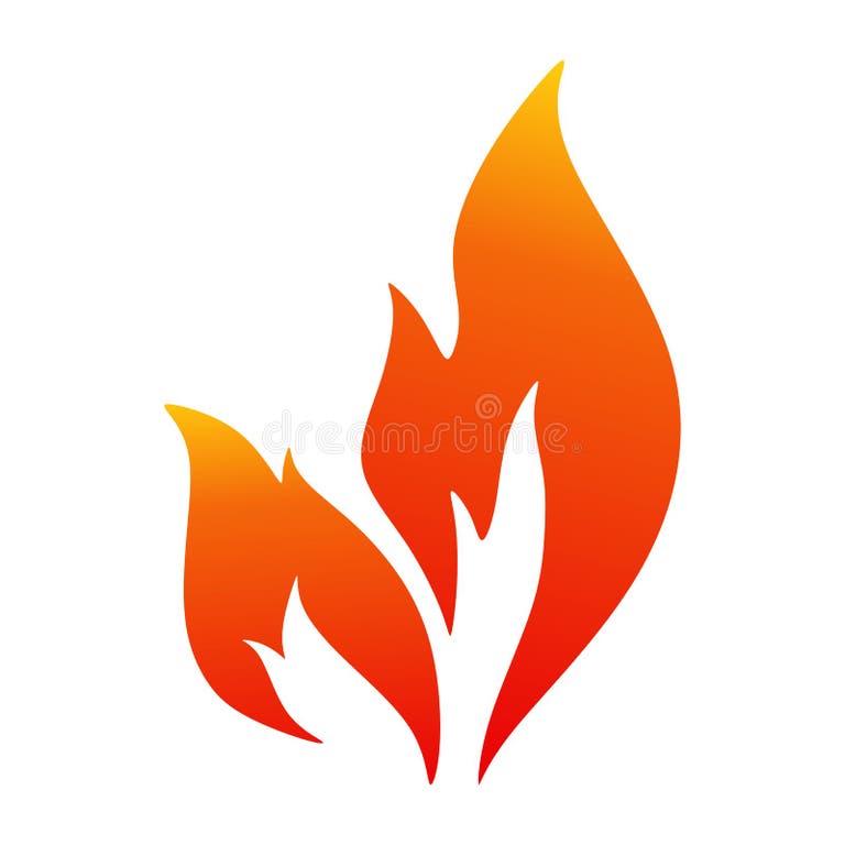 Simple Fire Vector Design stock vector. Illustration of shape - 245932562