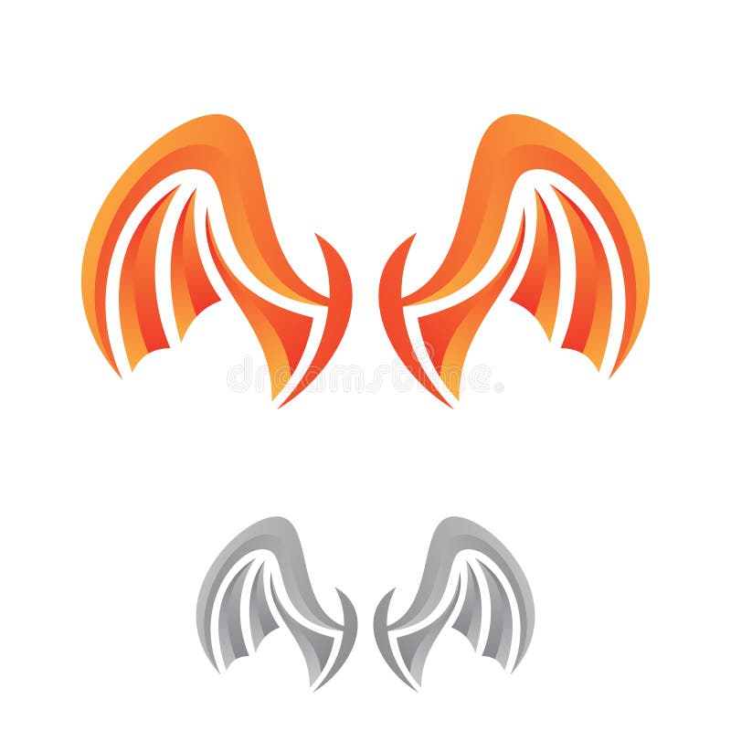 Simple Fire Wing Vector Icon for Graphic Design, Web and App Stock ...