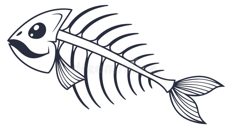 Fish Skeleton Drawing Stock Illustrations – 2,923 Fish Skeleton Drawing ...