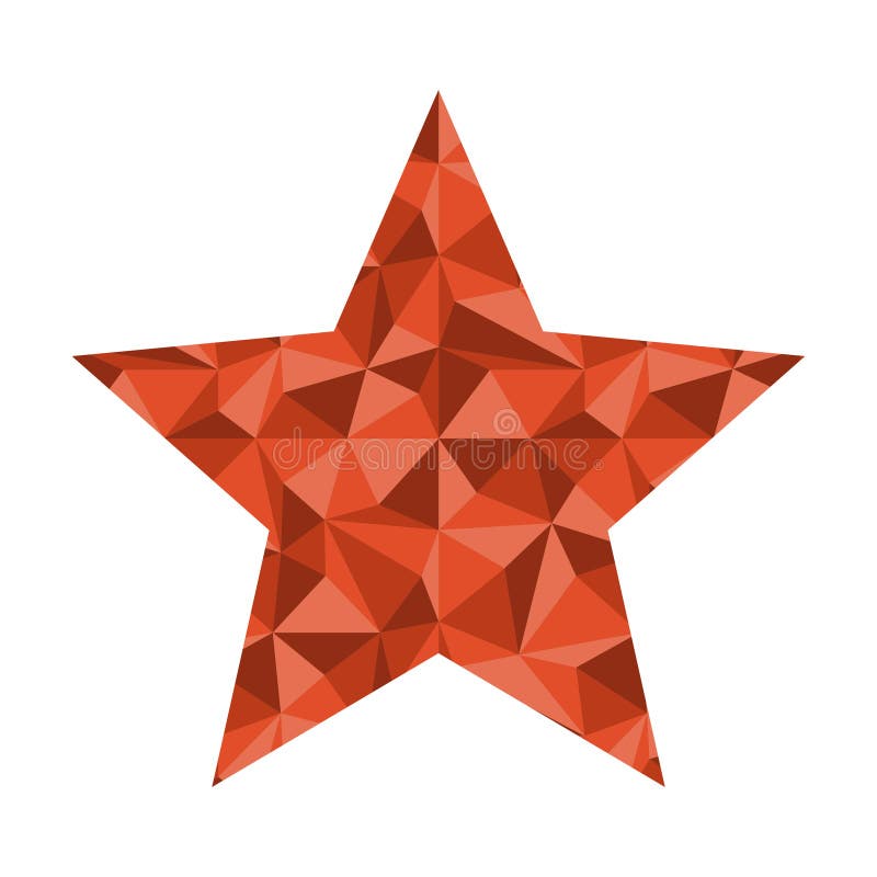 Simple Five Corners Star. Yellow, Golden Color Star Shape Stock Vector ...