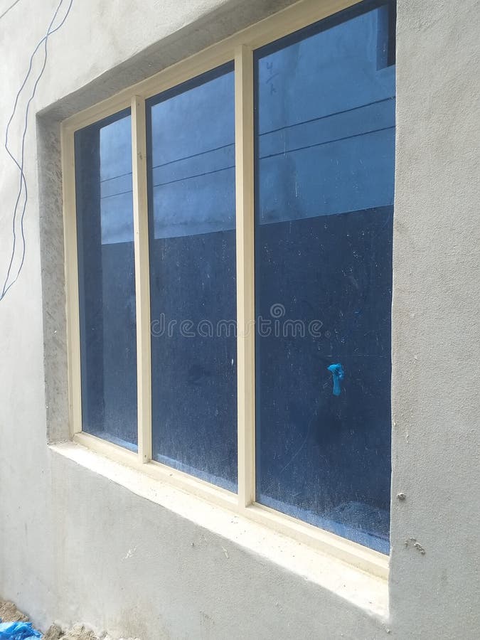 Simple and Fixed Aluminium Glass Stock Image - Image of glass, world ...