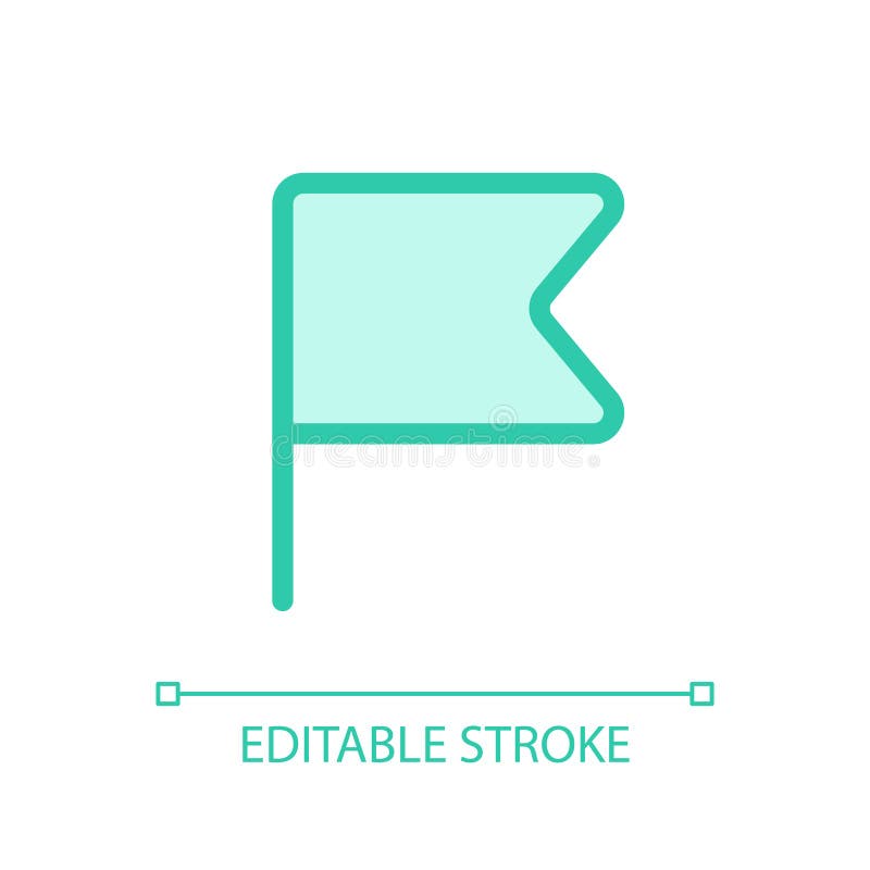 Simple Flag for Report Pixel Perfect Glassmorphism Ui Icon Stock Vector ...