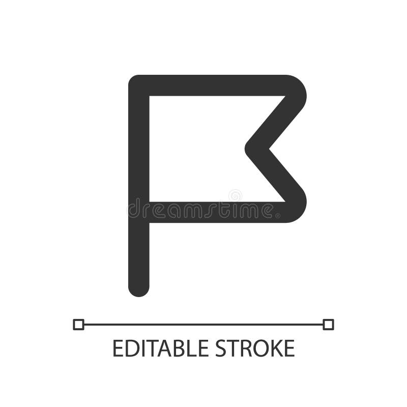 Simple Flag Icon Logo Design Stock Vector - Illustration of black ...