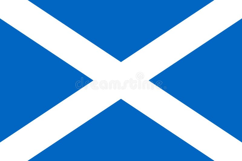 Simple flag of Scotland stock vector. Illustration of clothing - 119564450