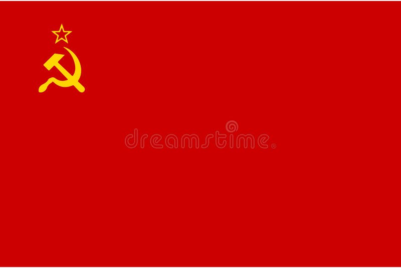 Simple Flag of Soviet Union Background Stock Vector - Illustration of ...