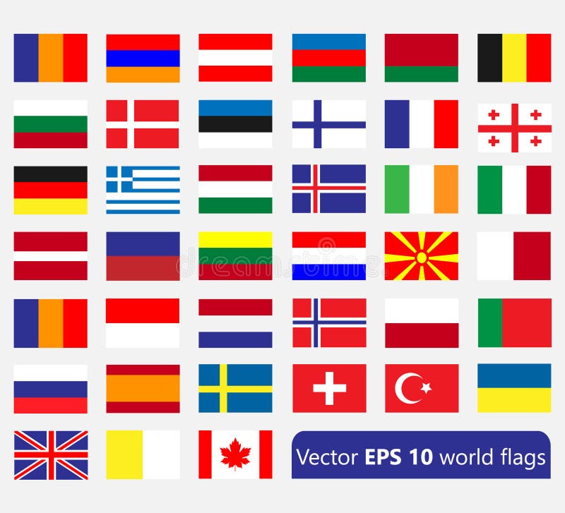 Simple flags stock vector. Illustration of plastic, east - 65764638