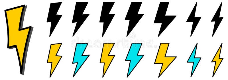 Simple Flash Bolt Logo Design Stock Vector - Illustration of ...