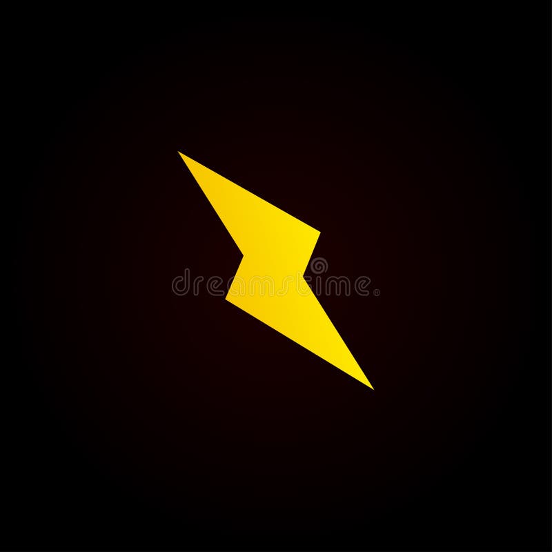 Simple Flash Logo Vector Design Stock Illustration - Illustration of ...