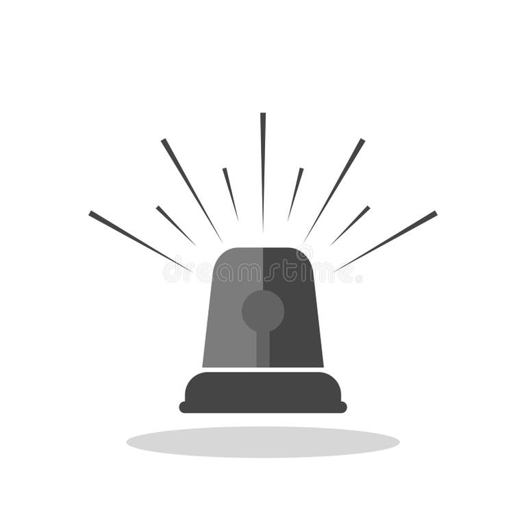 Simple Flasher Icon with Shadow Stock Vector - Illustration of icon ...