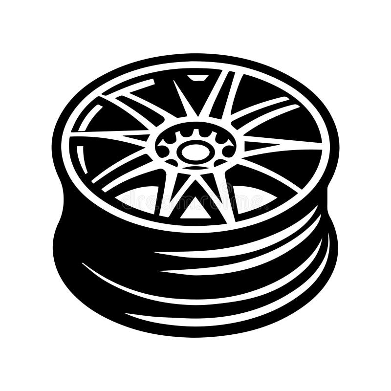 Simple Flat Alloy Wheels Illustration Stock Illustrations – 13 Simple ...
