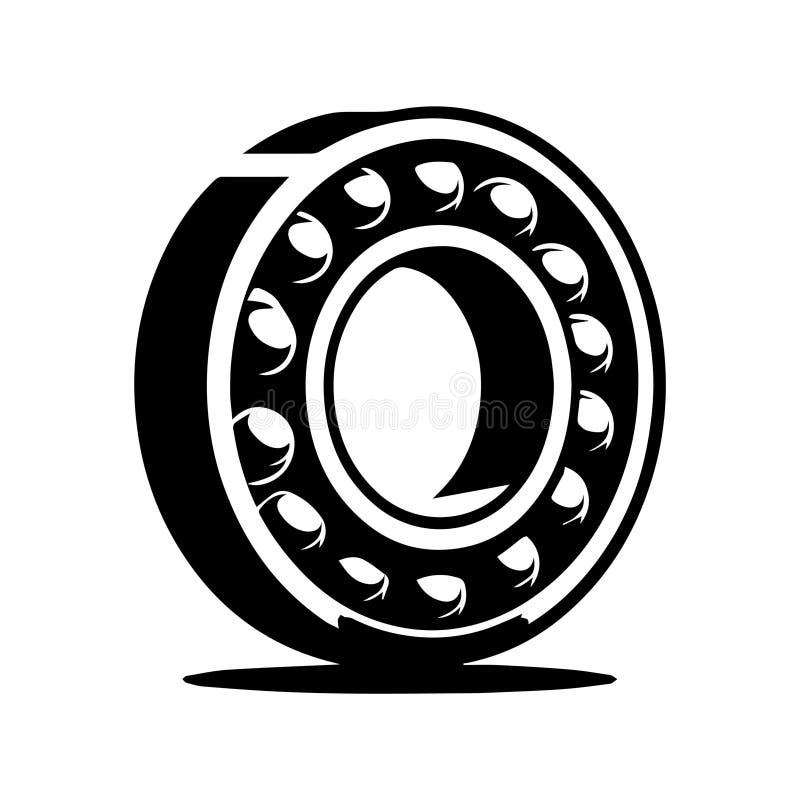 Simple Flat Ball Bearings Vector Illustration Logo Stock Illustrations ...