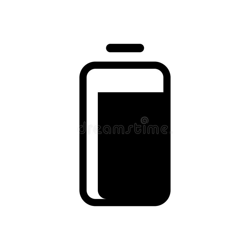 Simple flat battery icon. stock vector. Illustration of graphic - 275472172