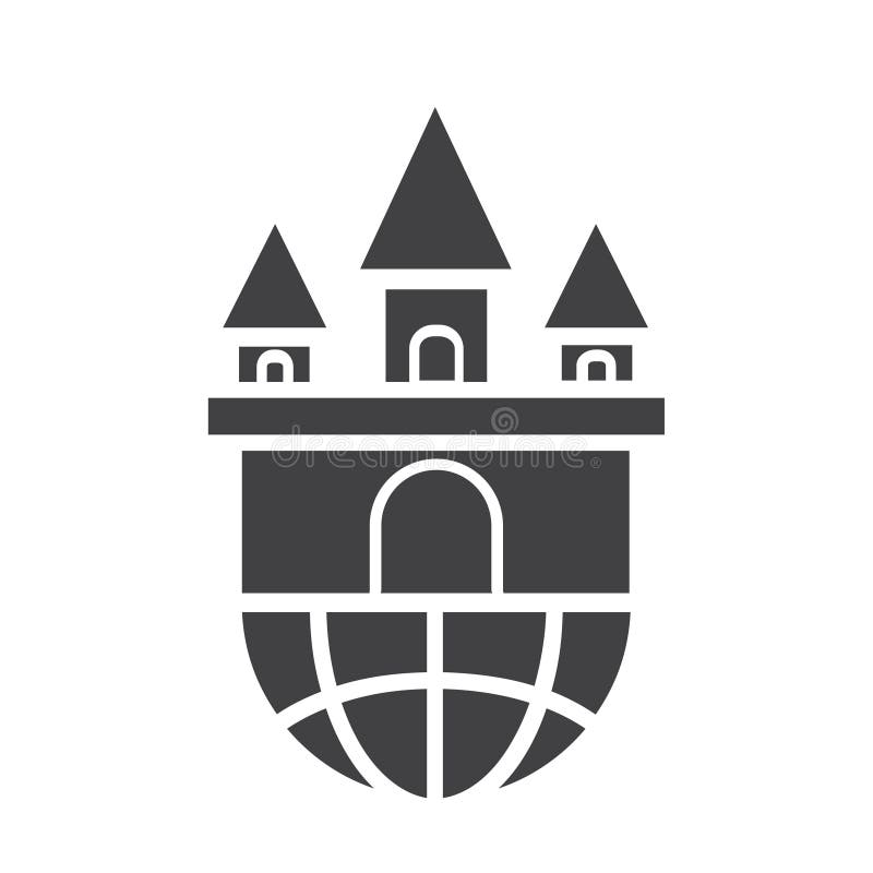 Simple Castle Clipart Black And White