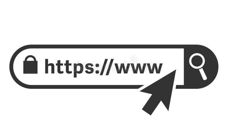 Simple Flat Browser Search Bar or Address Bar Icon Stock Vector ... Simple Flat Browser Search Bar or Address Bar Icon Stock Vector ...