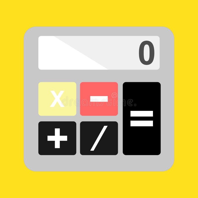 Simple Flat Calculator stock vector. Illustration of number - 104523803 Simple Flat Calculator stock vector. Illustration of number - 104523803