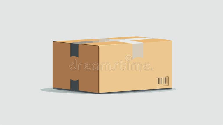 Simple Flat Carton Package Vector Stock Illustration for Product Design ...