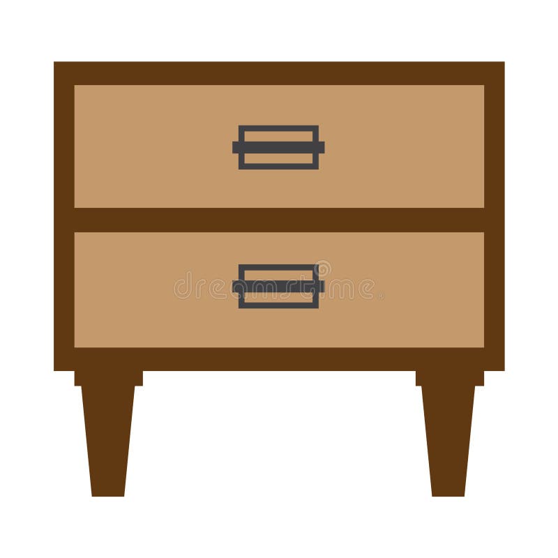 Flat color cabinet icon stock vector. Illustration of room - 106368152