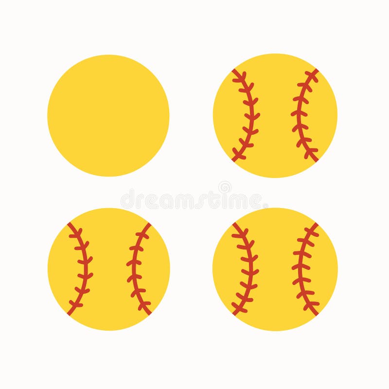 Softball Simple Stock Illustrations – 1,669 Softball Simple Stock ...