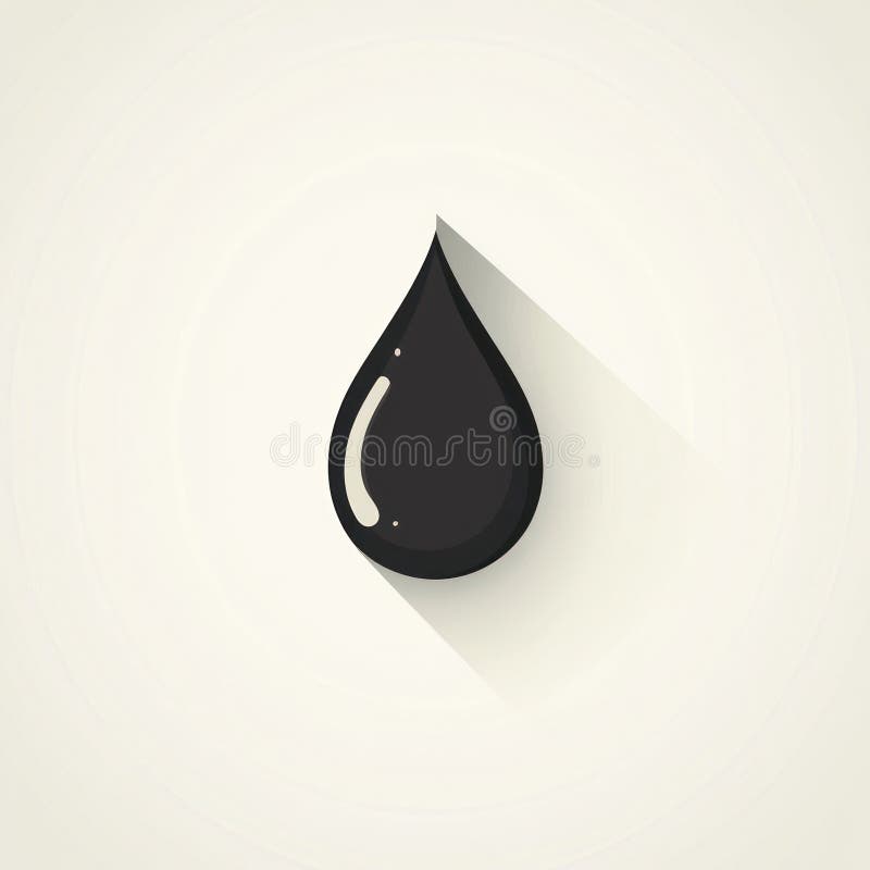 A Simple Flat Design Vector of a Water Droplet Stock Illustration ...