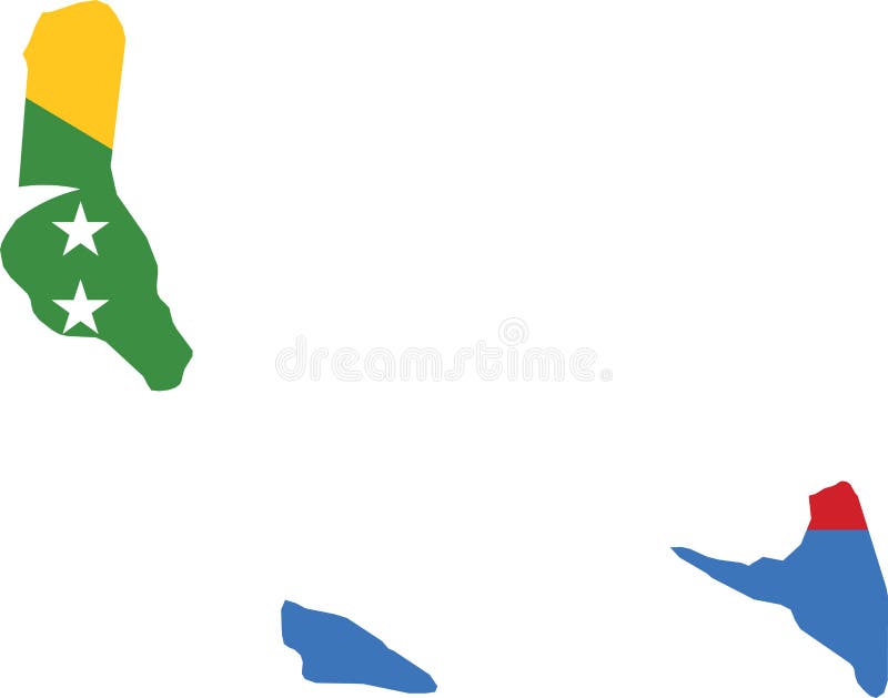 Flag Map the Union of the Comoros Stock Vector - Illustration of ...