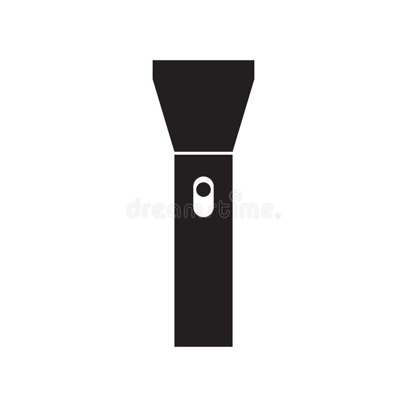 Simple flashlight design stock vector. Illustration of electronic ...