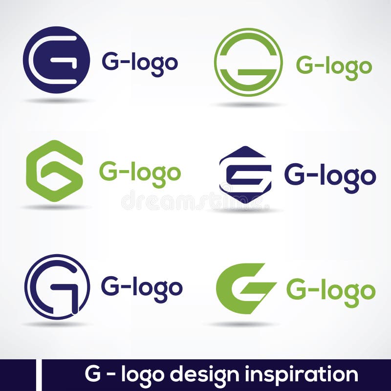 Simple and Flat G-Logo Design Inspiration Stock Vector - Illustration ...
