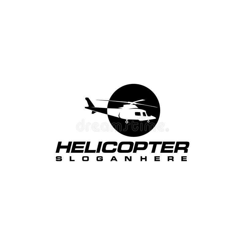 Simple Flat Helicopter Logo Design Vector Stock Image Stock ...