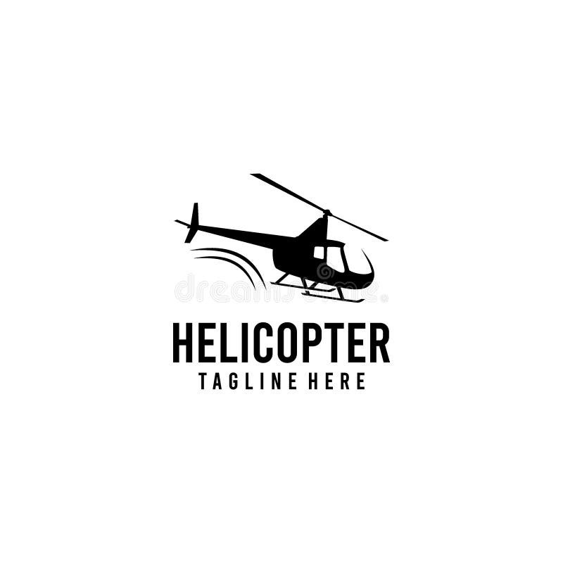 Simple Helicopter Icon with Shadow Stock Vector - Illustration of ...