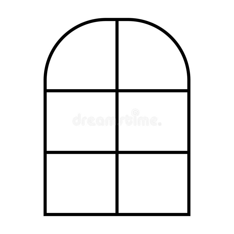 Simple Flat Home Decoration Room Window Icon Stock Vector ...