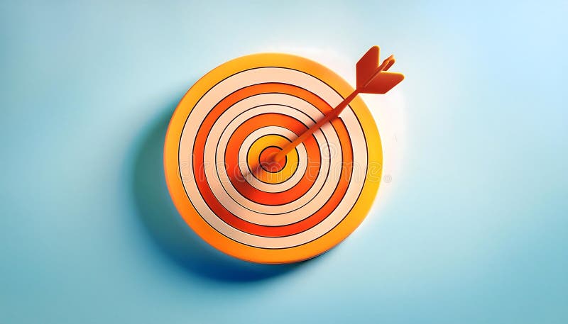 Simple, Flat Icon Depicting a Target, Signifying Goals or Aims Stock ...