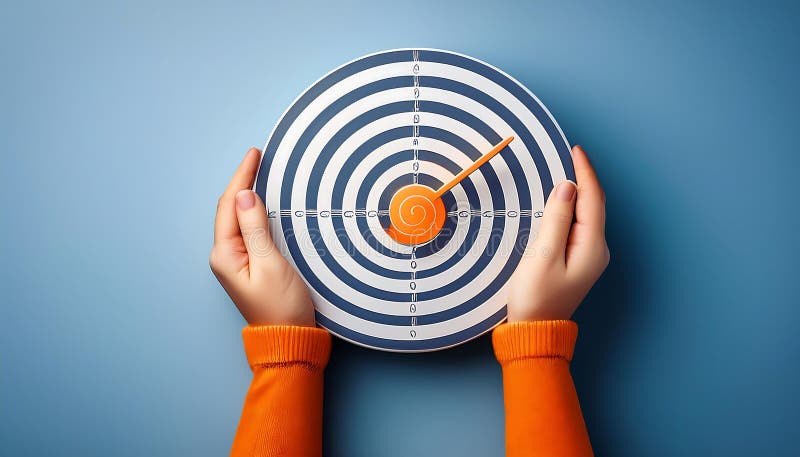 Simple, Flat Icon Depicting a Target, Signifying Goals or Aims Stock ...